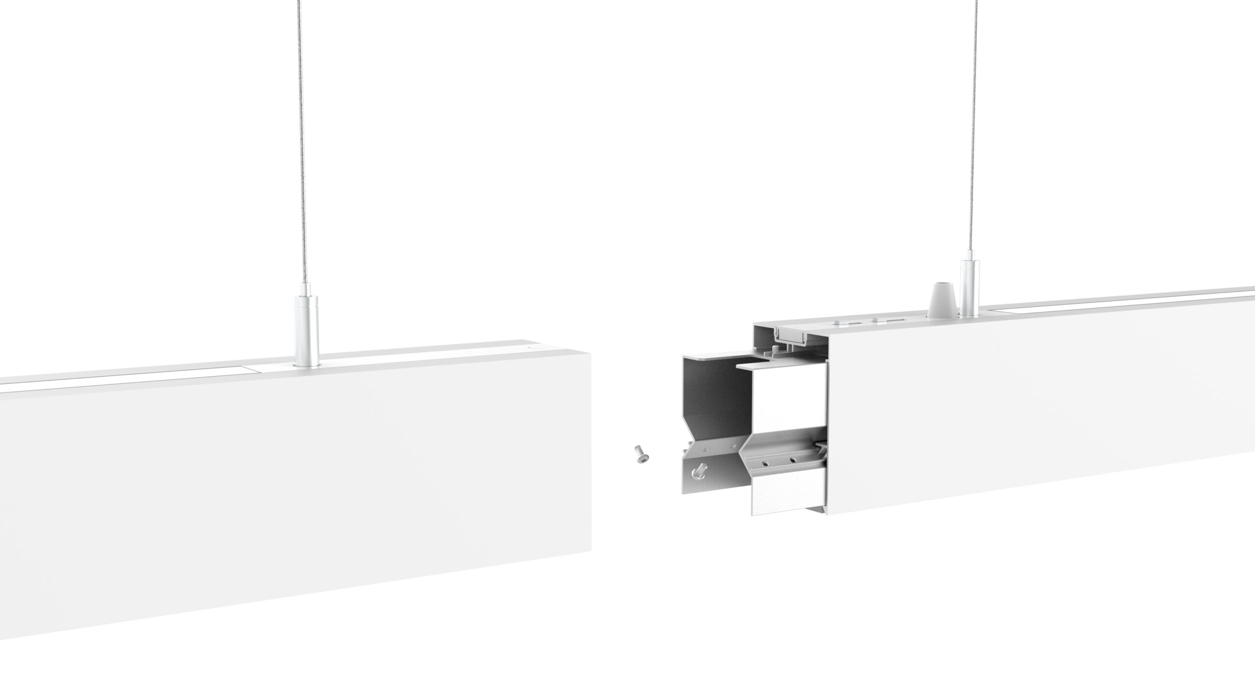 Linear Black Pendant Light: New Linear LED Office Lighting | LEDIA Lighting